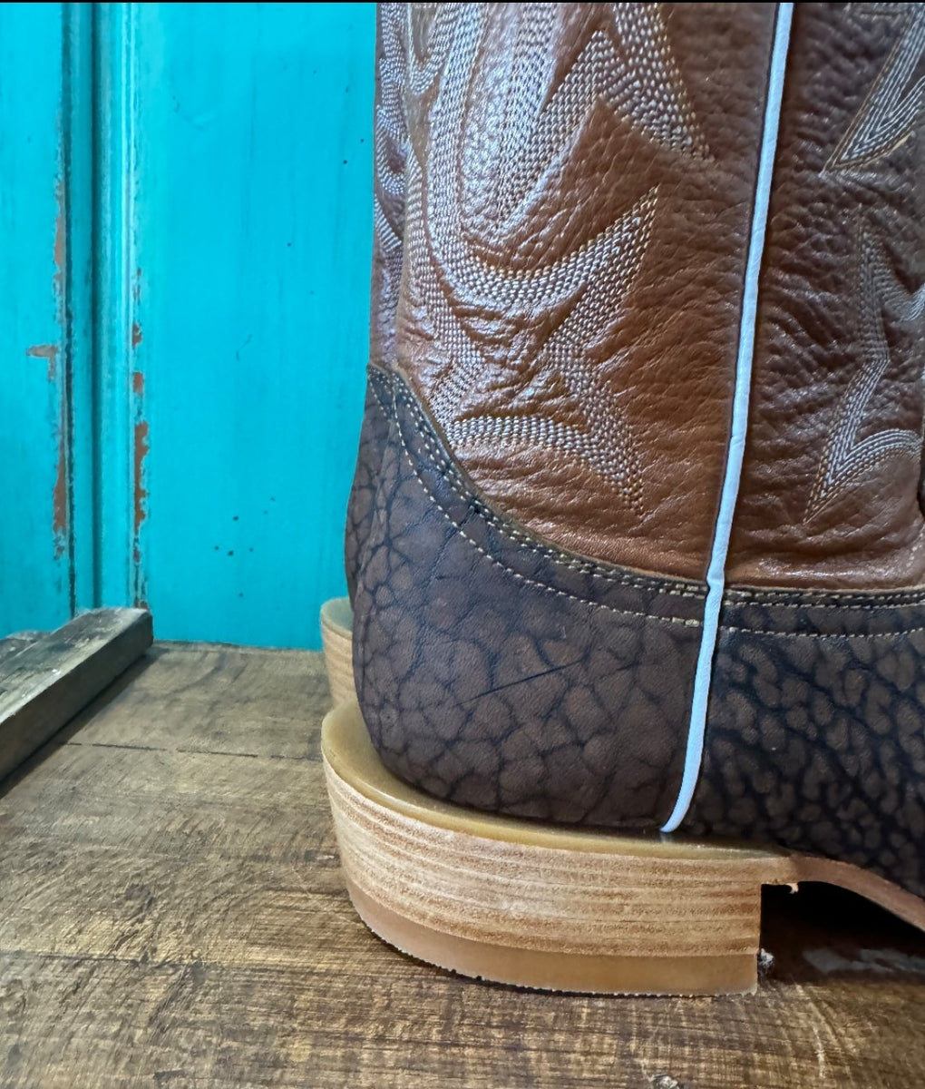 "Bullshipper" Bull Hide Boot- Mule Barn Boots – Mule Barn Boutique